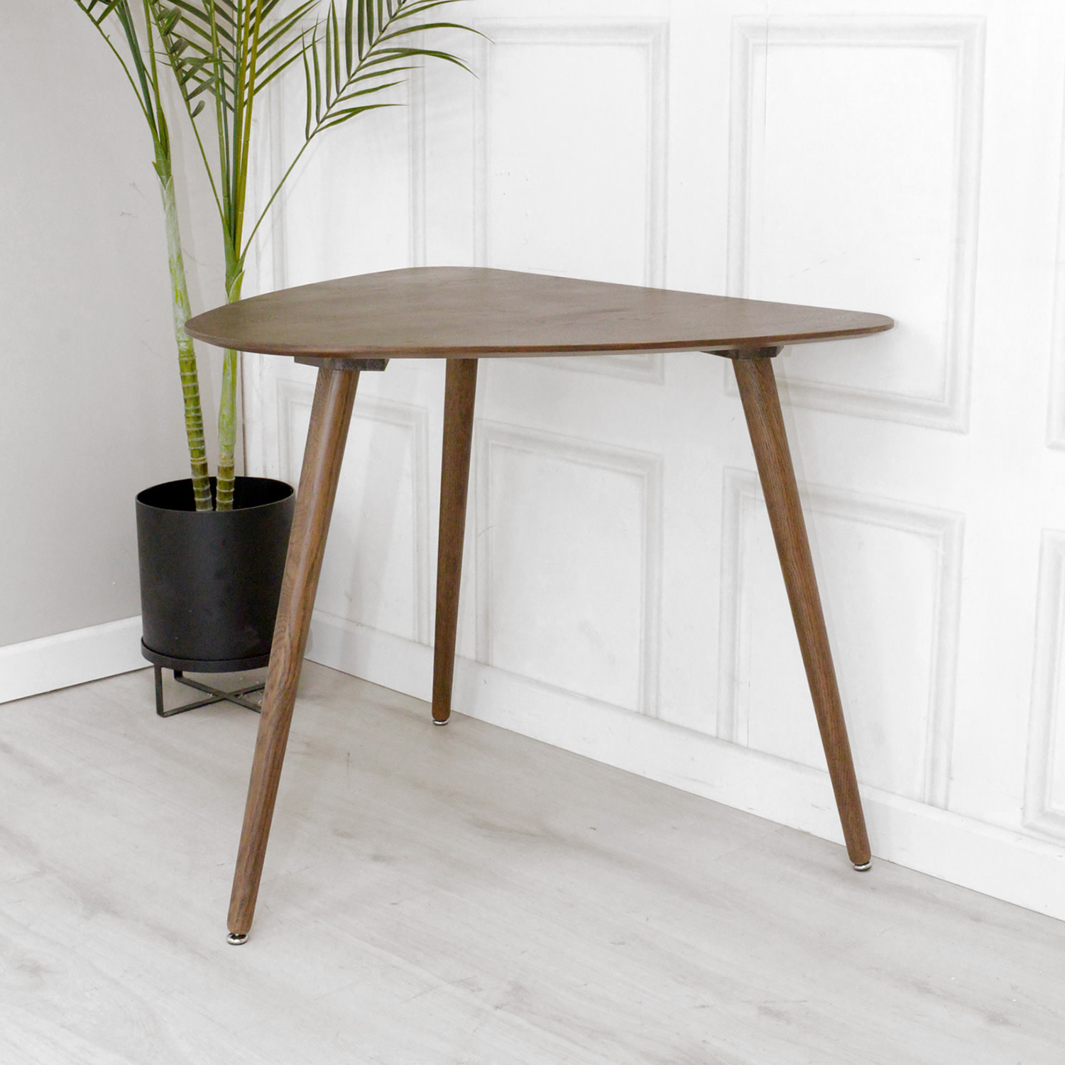 Hatfield Smoked Wooden Small Oval Dining Table by Gallery Direct