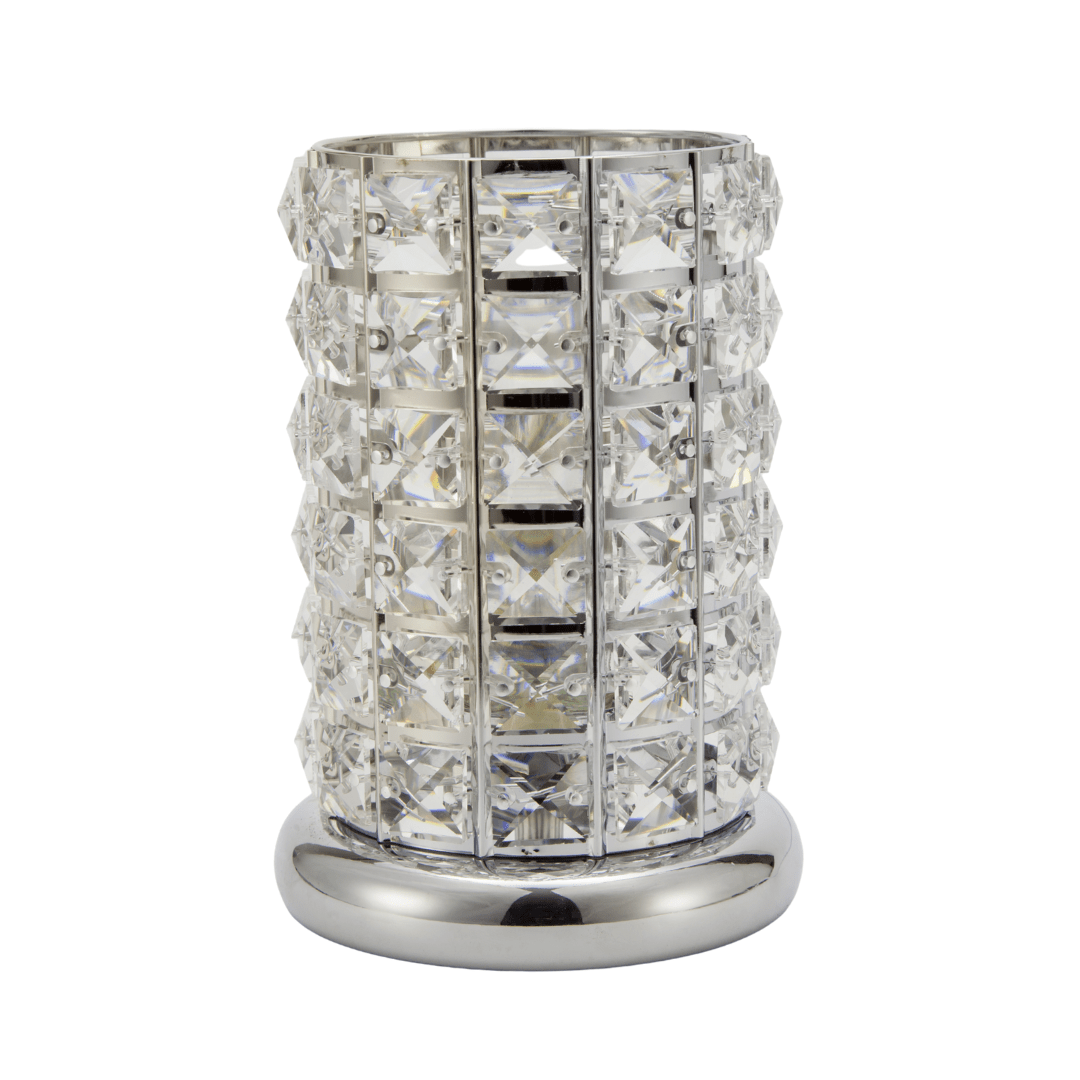 Clear - Silver Crystal Touch Lamp
