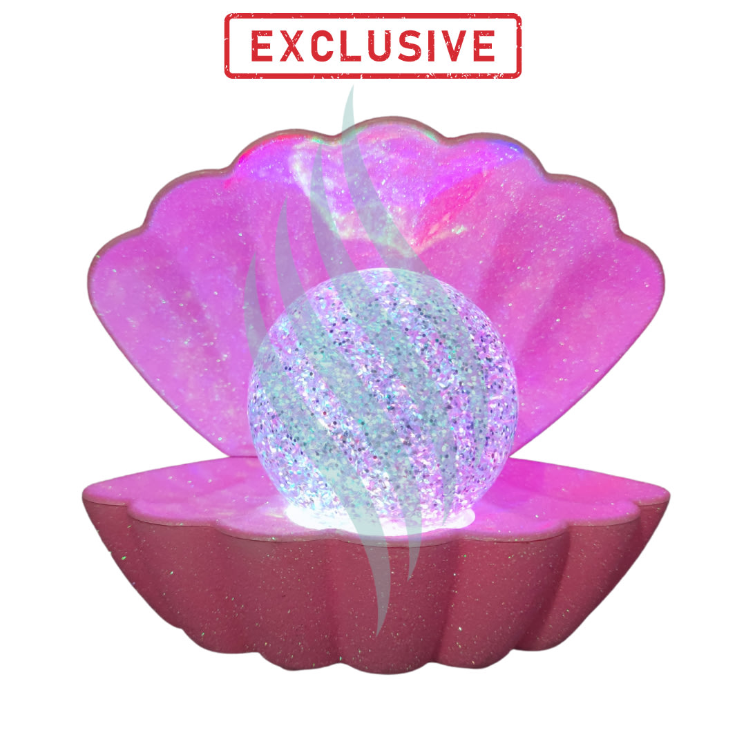 Pink Glitter - Colour Changing LED Clam