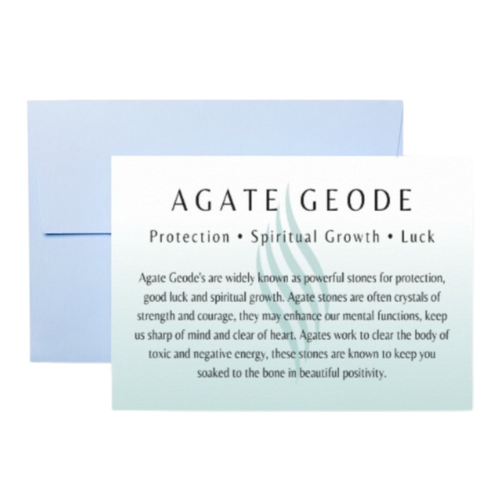 Agate Geode Card for Loose Crystals