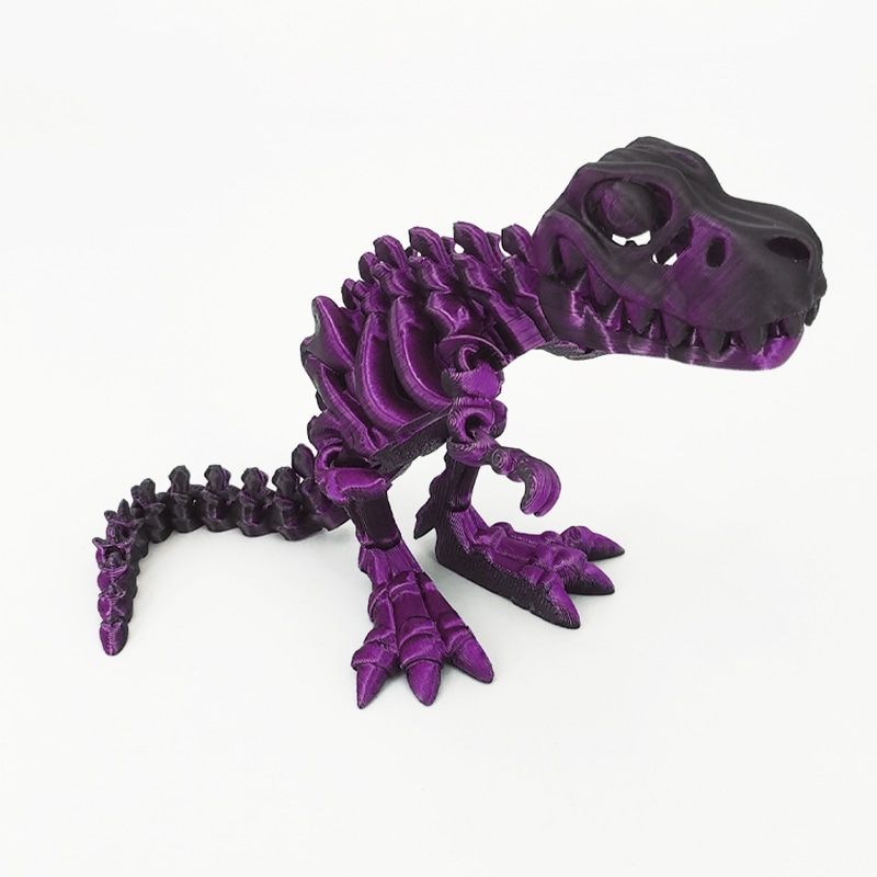 Black Purple 3D Printed T-Rex