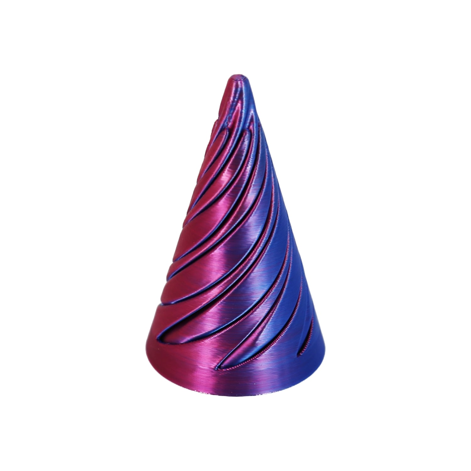 Purple Blue 3D Printed Large Cone