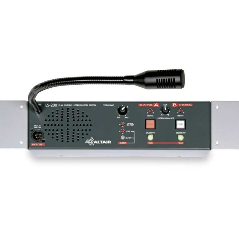Altair ES200 Intercom Remote Desk Station 2 Ch | Stage Electrics