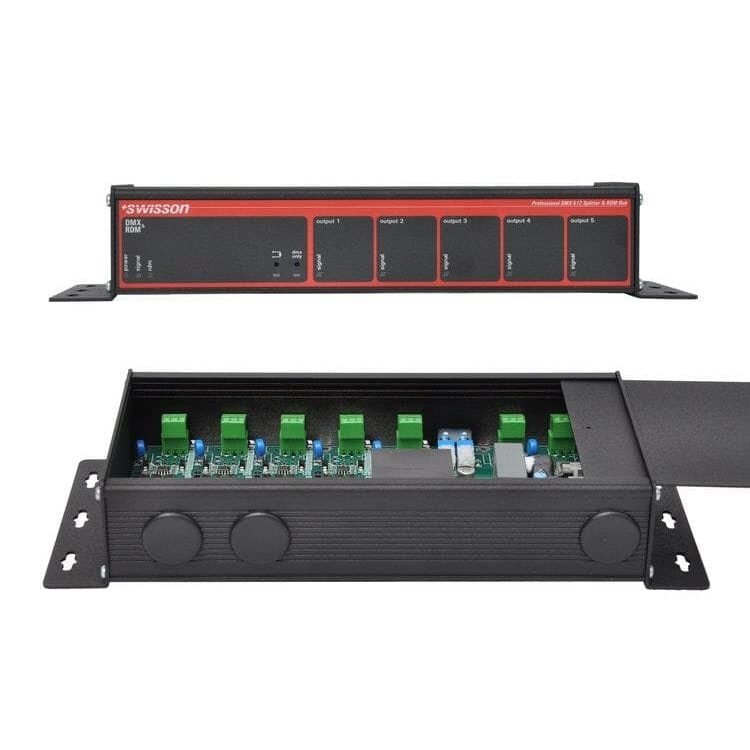 Swisson XSR-IB5-W DMX/RDM Splitter | Stage Electrics