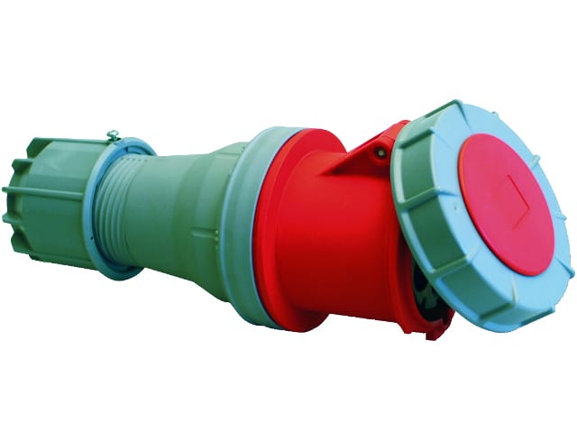 PCE 245-6 125A 400V 5pin Cable Socket IP67 - Red