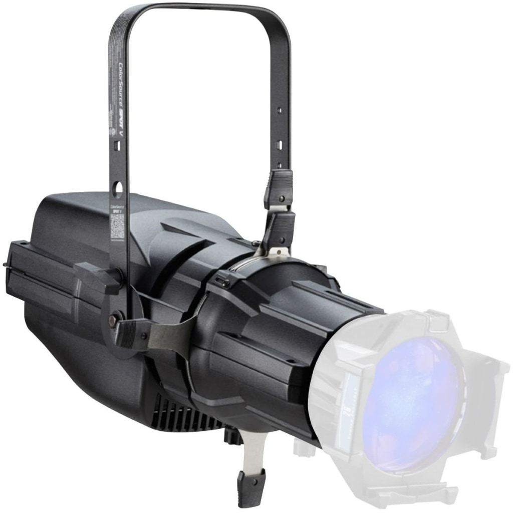ETC 7423A1211 ColorSource Spot V Light Engine & EDLT Shutter Barrel w/Multiverse - Black