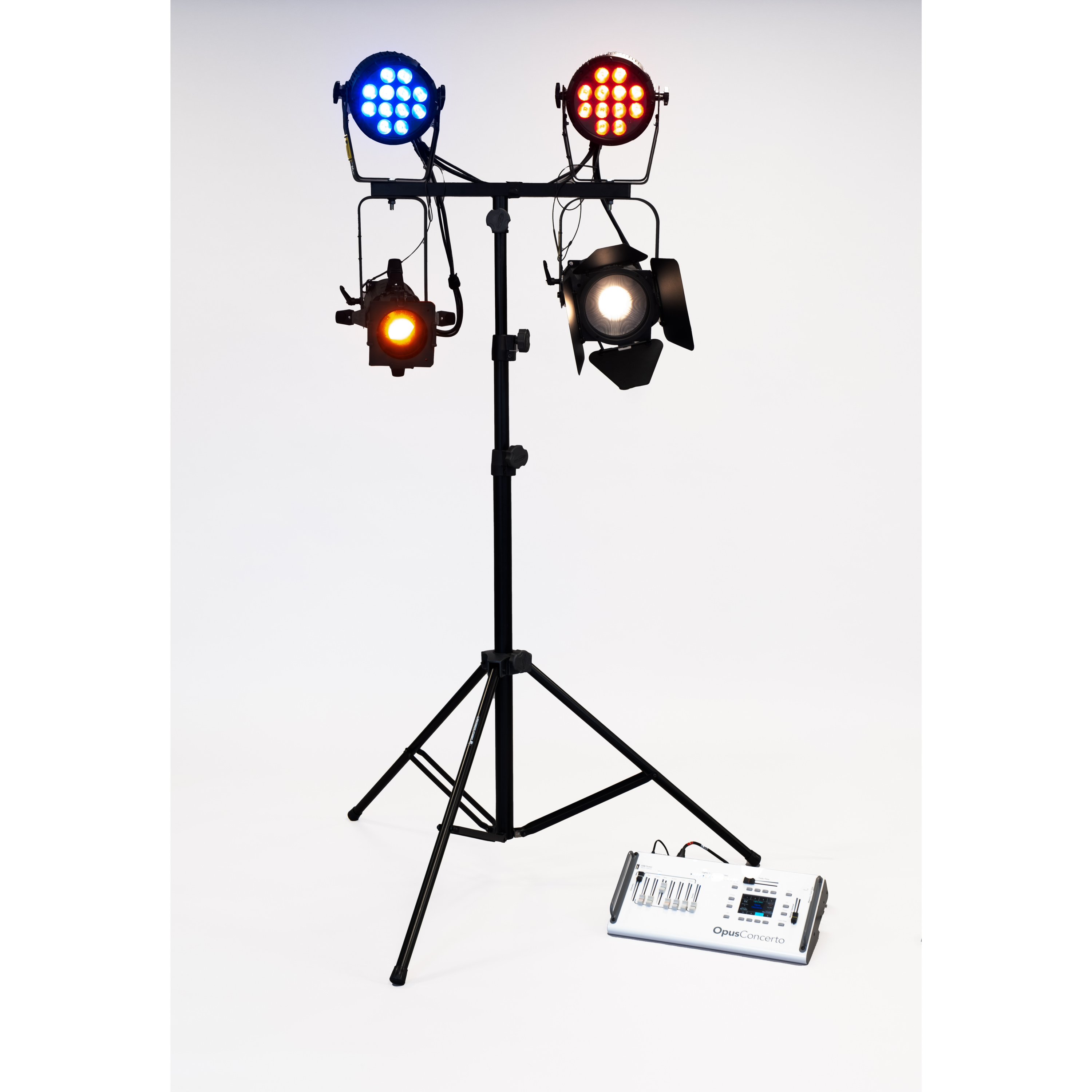 Opus LX-KIT6 OpusLighting Kit 6 (4 Lights) 1x GCSE Stand + OpusConcerto