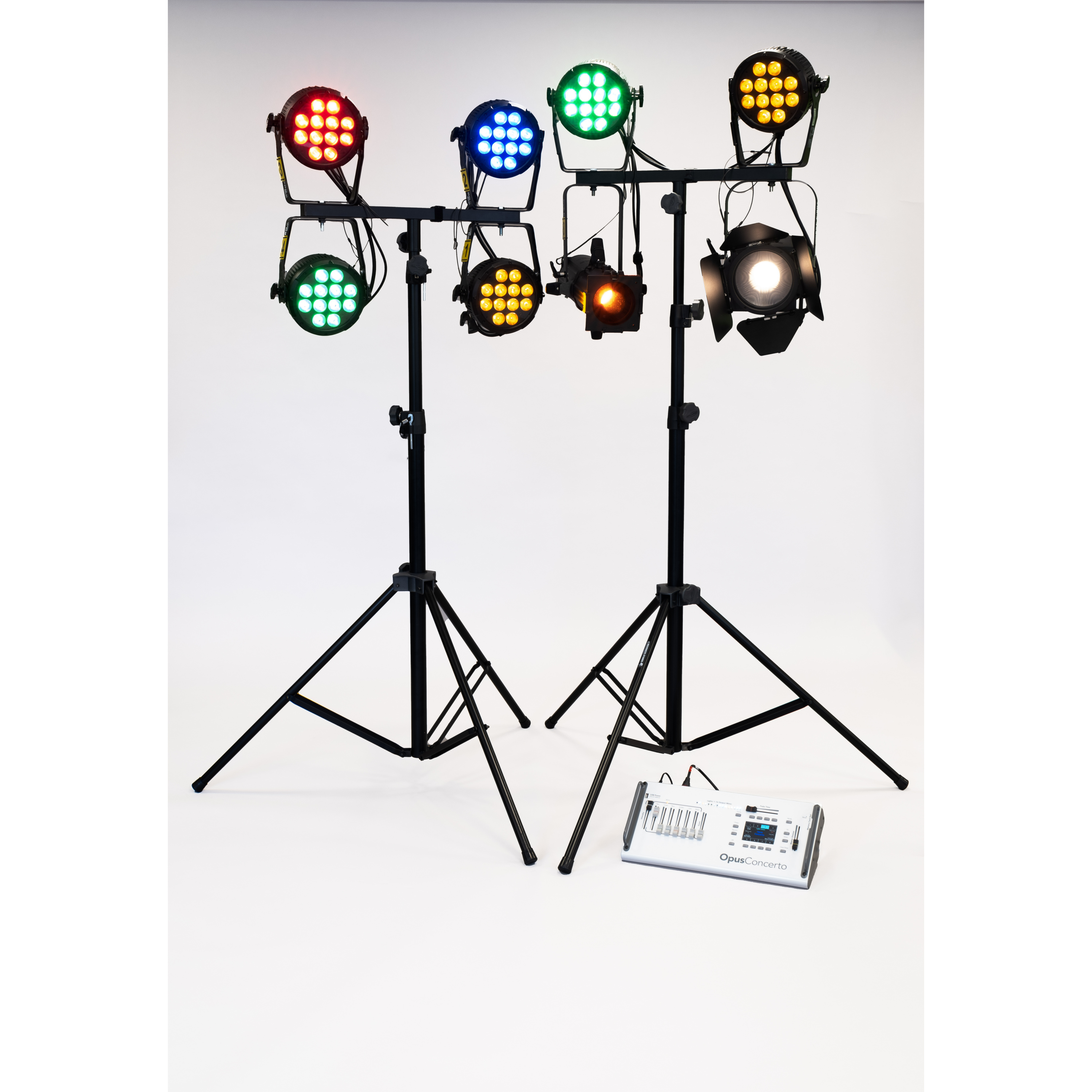 Opus LX-KIT5 OpusLighting Kit 5 (8 Lights) 1x Wash & 1x GCSE Stand ...