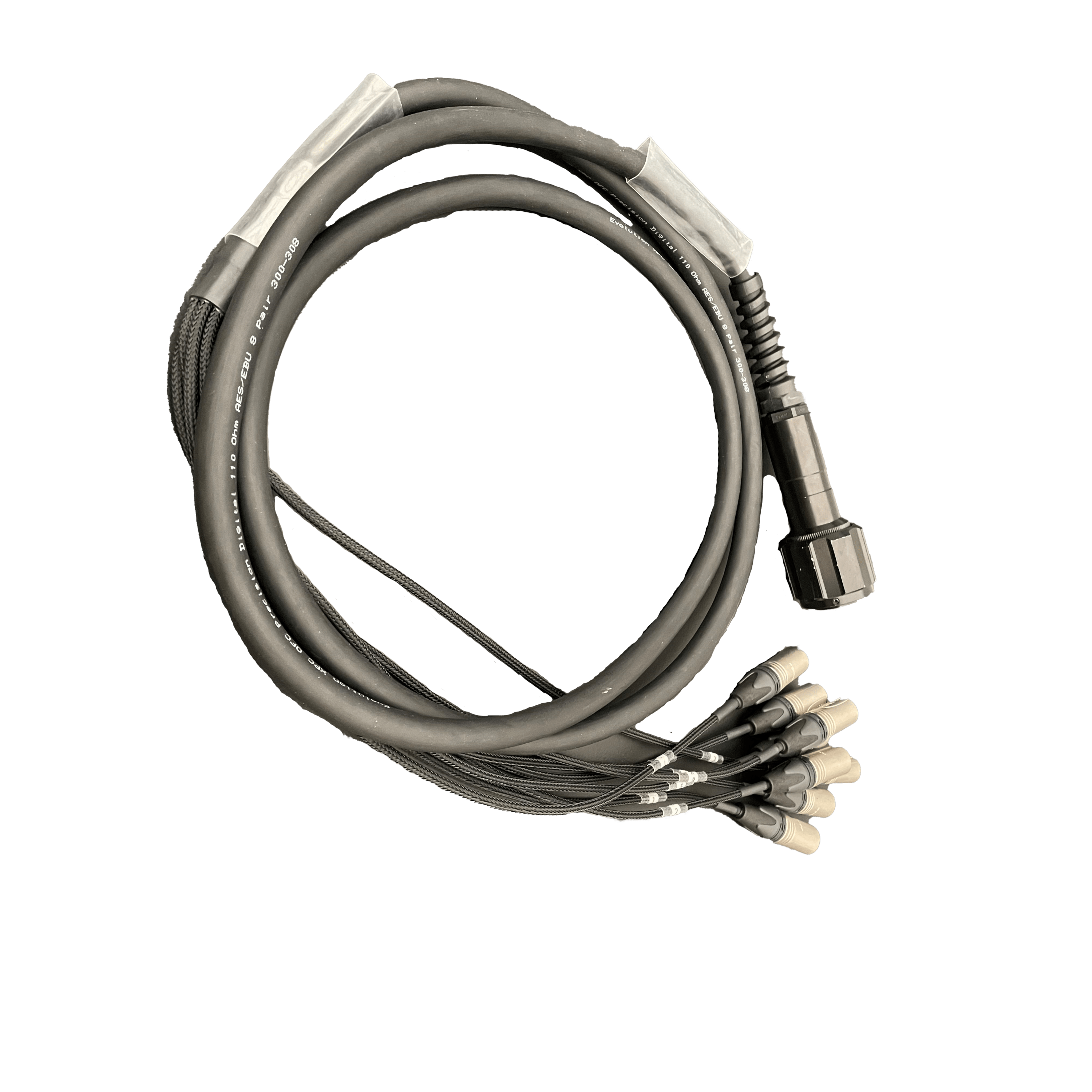 8 Channel 25-Pole ECM Female to 8x Male XLR Tails - 3m