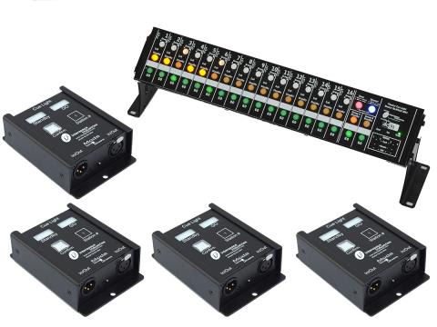 Interspace TCB4V4 TheatreCue Bundle with 4way Outstations v4