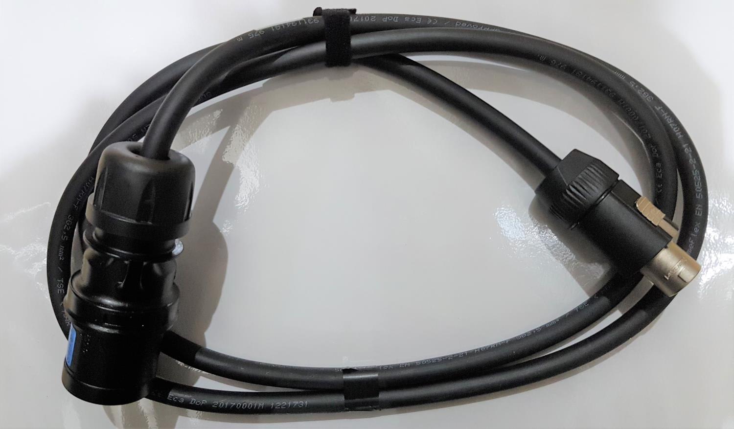 StageCable 16A Plug to PowerCON 32A Cable Socket 2.5mm - 1.5m