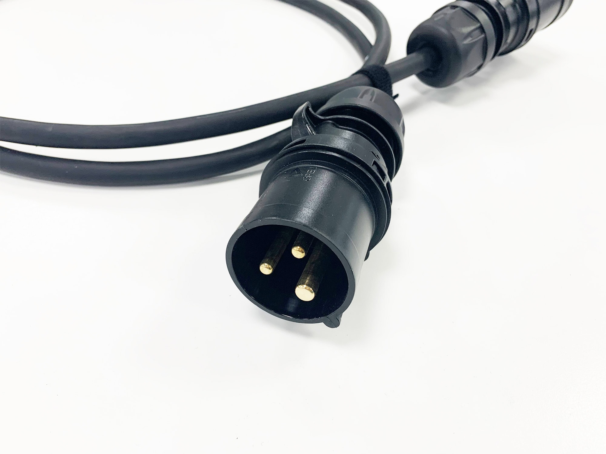 StageCable 16A Cable + 3pin Black Plug & Socket 1.5mm - 5m