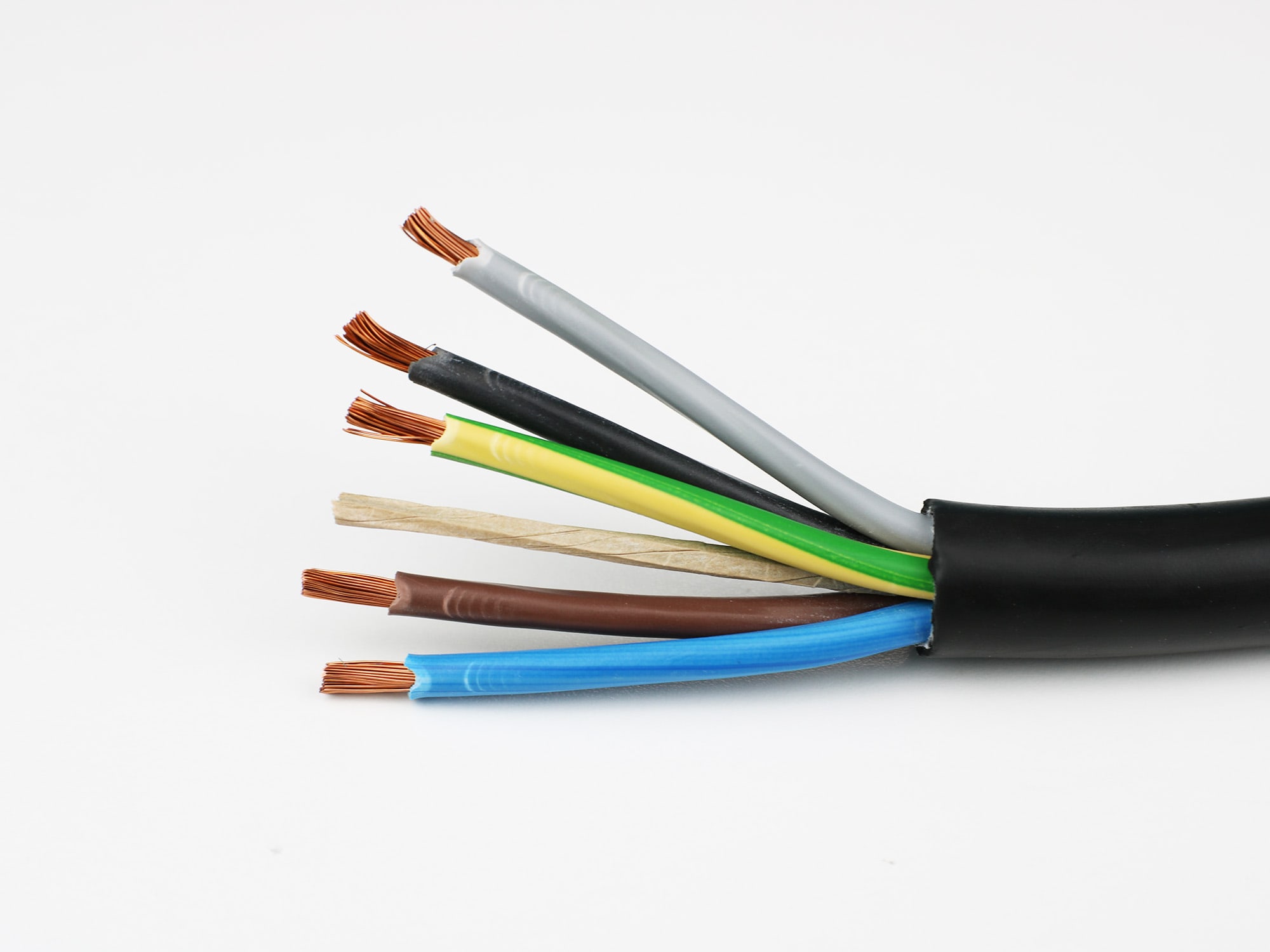 StageFlex 22308 Metre x BS6500 H07RN-F Rubber Cable - 5core 6mm Black