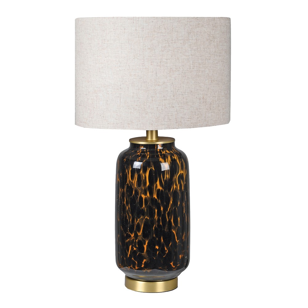 Tortoise Shell Glass Table Lamp | Nicky Cornell