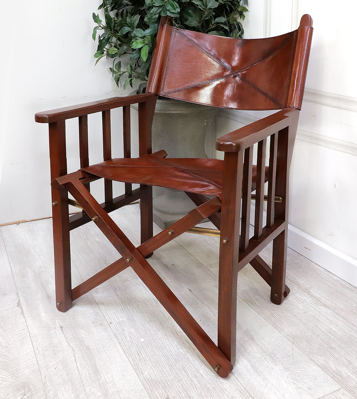 Vintage Leather Directors Chair For Sale at Lisa Bassett blog