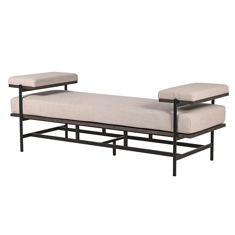 Linen Upholstered Bench Nicky Cornell