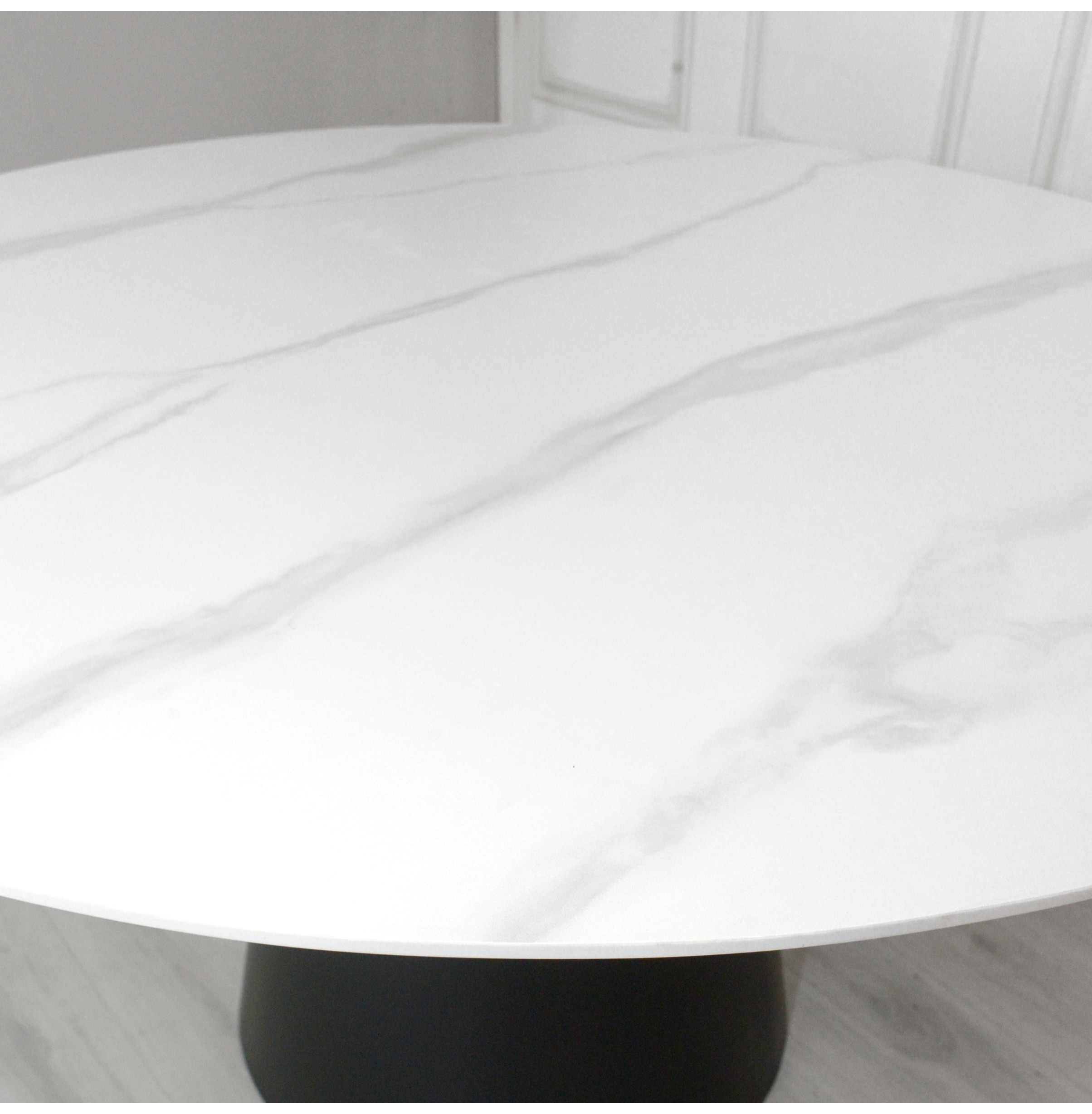 White Marble Look Dining Table | Nicky Cornell