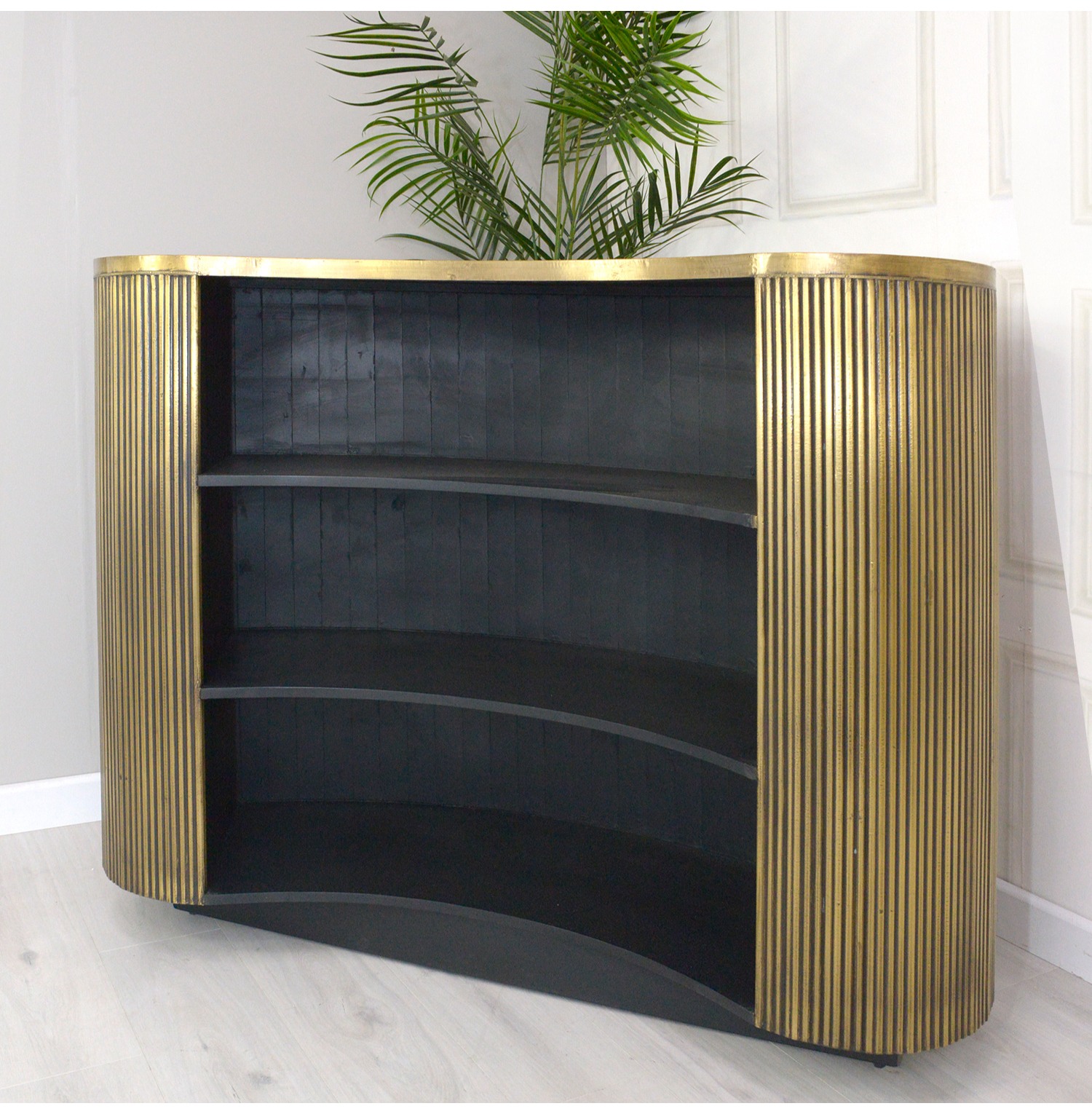 Mirage Antique Brass Bar Unit | Nicky Cornell
