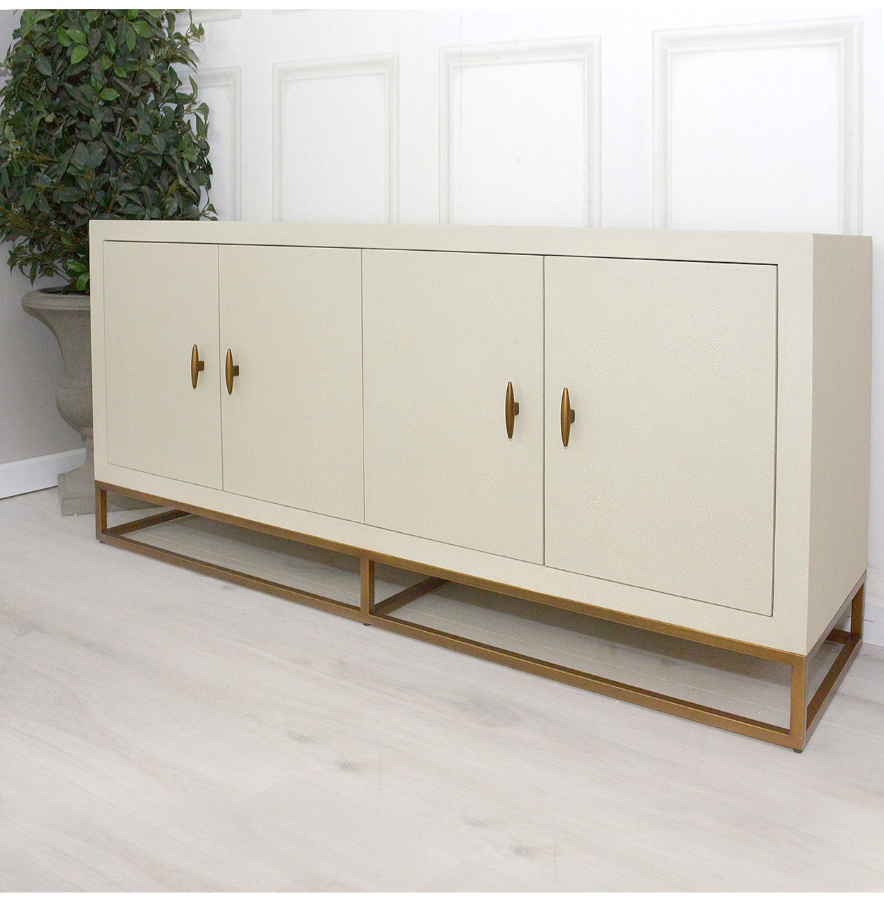 Wimbledon Cream Shagreen Sideboard | Nicky Cornell
