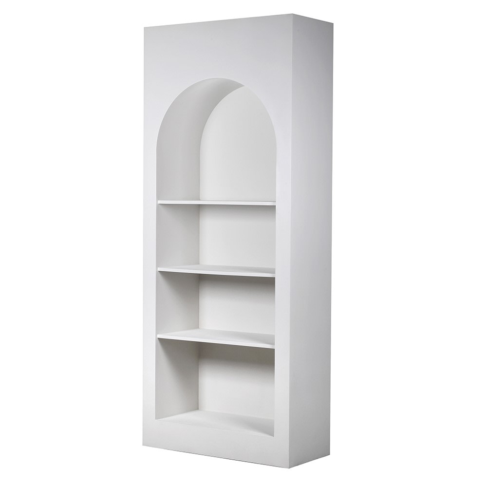 Lucia White Wooden Arched Display Unit | Nicky Cornell