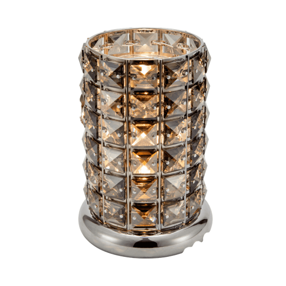 Grey-Silver Crystal Touch Lamp