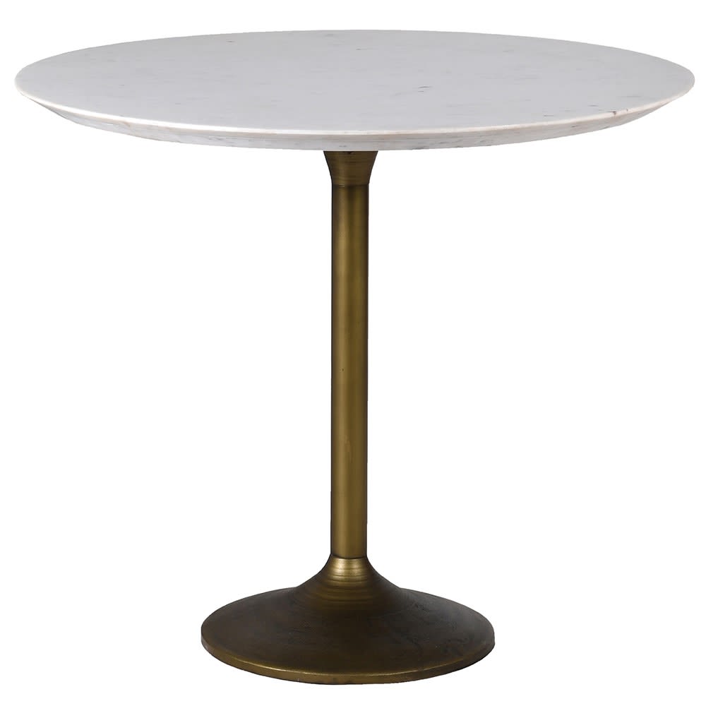 White Marble Top Bistro Dining Table | Nicky Cornell