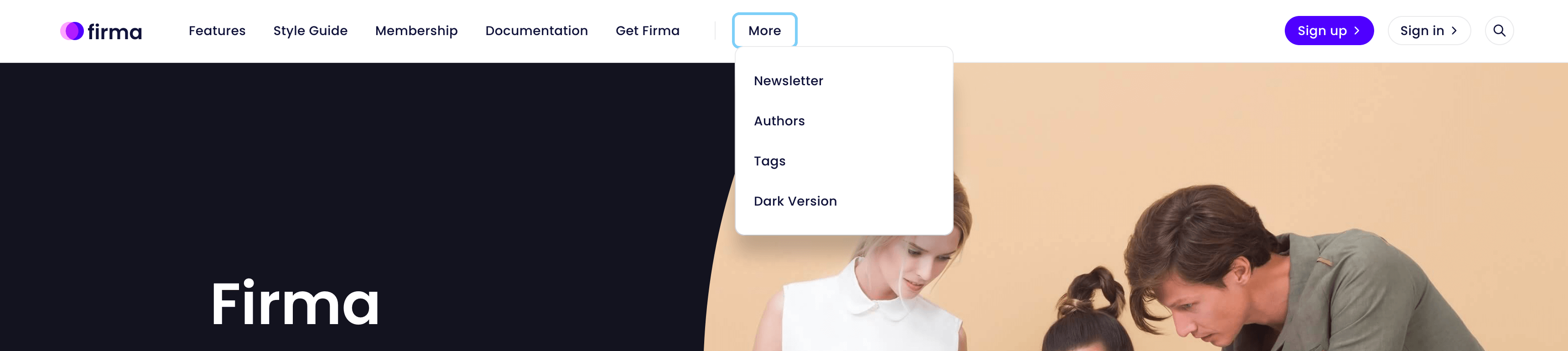 Navigation | Firma Ghost Theme