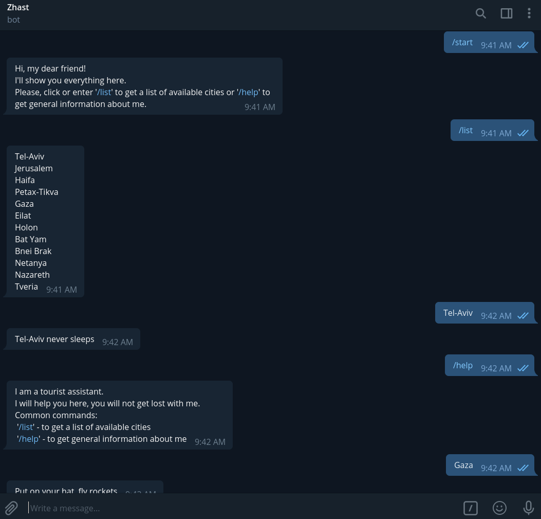 GitHub - rdeconti/telegram-bot-demo: A Tourist Telegram bot that ...