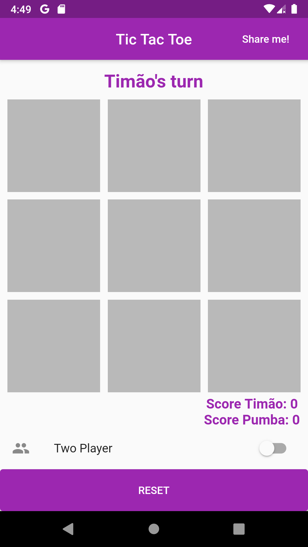 GitHub - Edsan7/tic-tac-toe-flutter: Tic Tac Toe app game created in the Mobile Programming ...