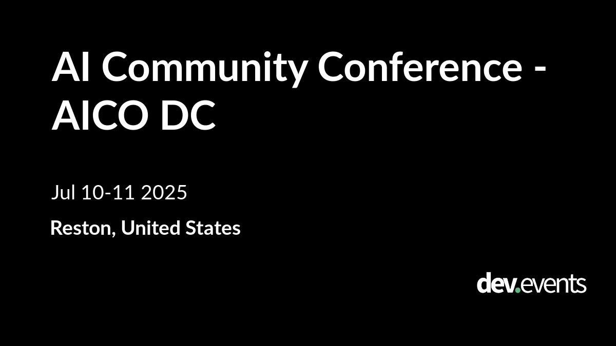 AI Community Conference - AICO DC