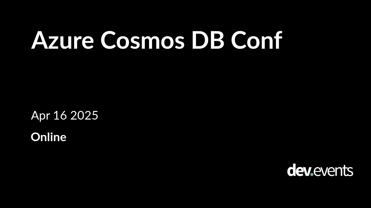 Azure Cosmos DB Conf