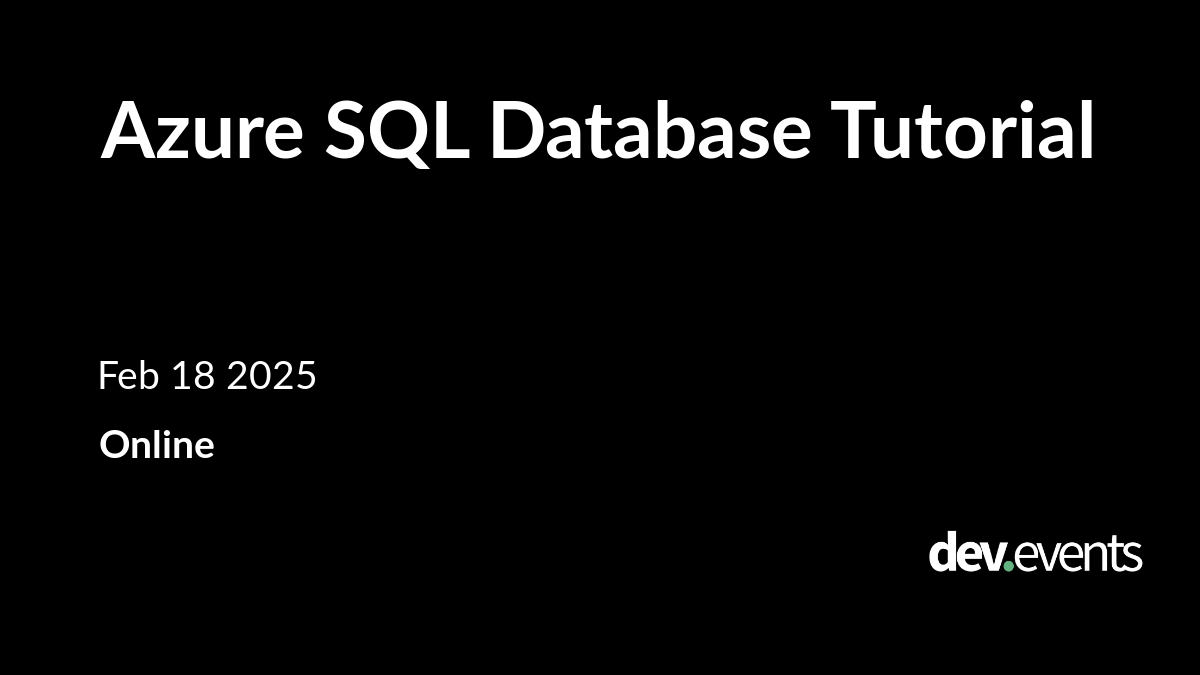 Azure SQL Database Tutorial