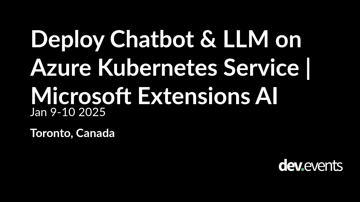Deploy Chatbot & LLM on Azure Kubernetes Service |Microsoft Extensions AI