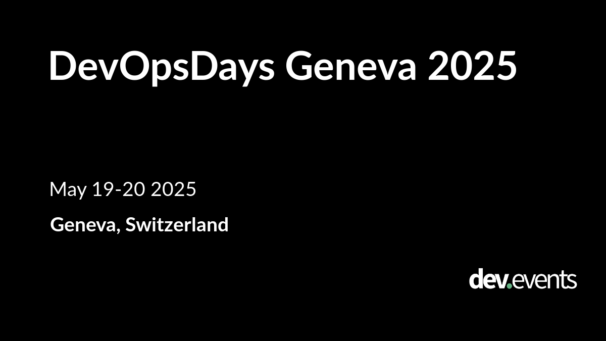 DevOpsDays Geneva 2025
