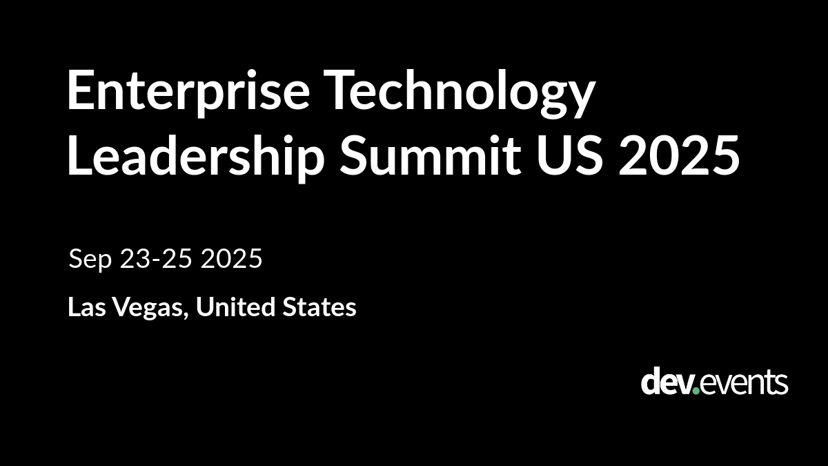 Enterprise Technology Leadership Summit US 2025