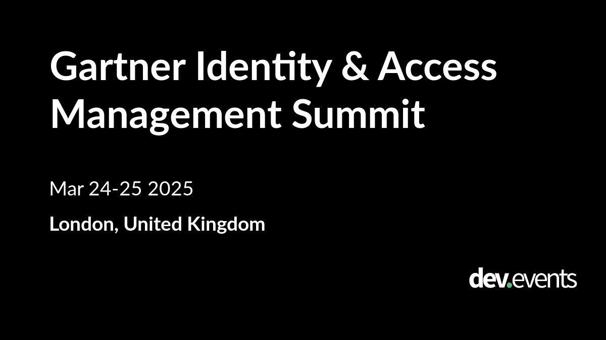 Gartner Identity & Access Management Summit