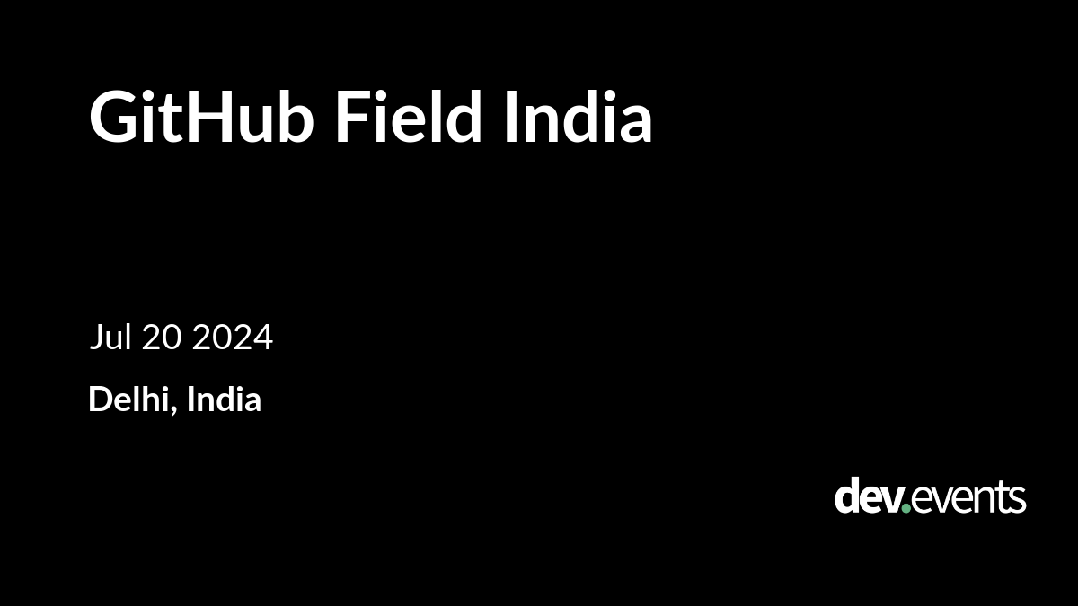GitHub Field India