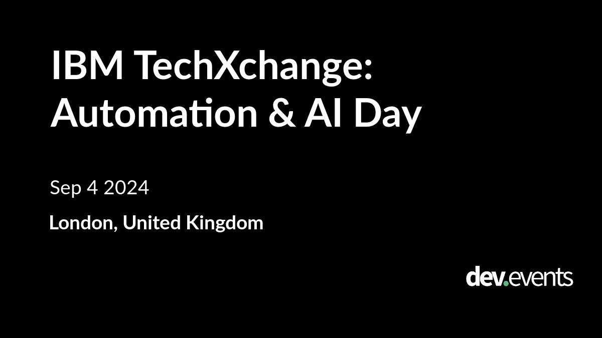 IBM TechXchange: Automation & AI Day
