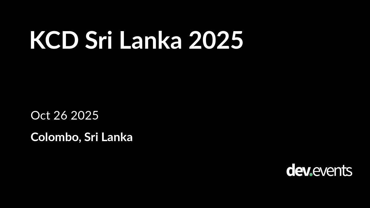 KCD Sri Lanka 2025