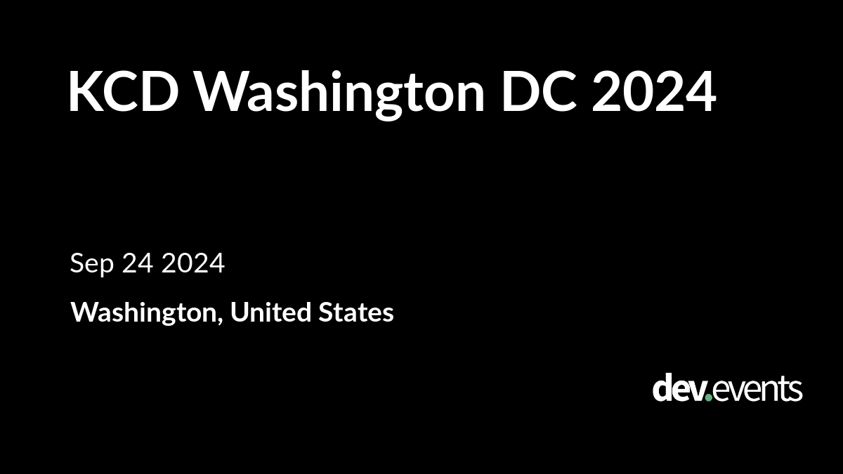 KCD Washington DC 2024