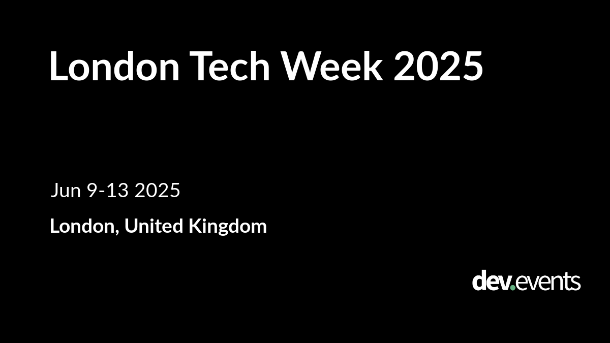 London Tech Week 2025
