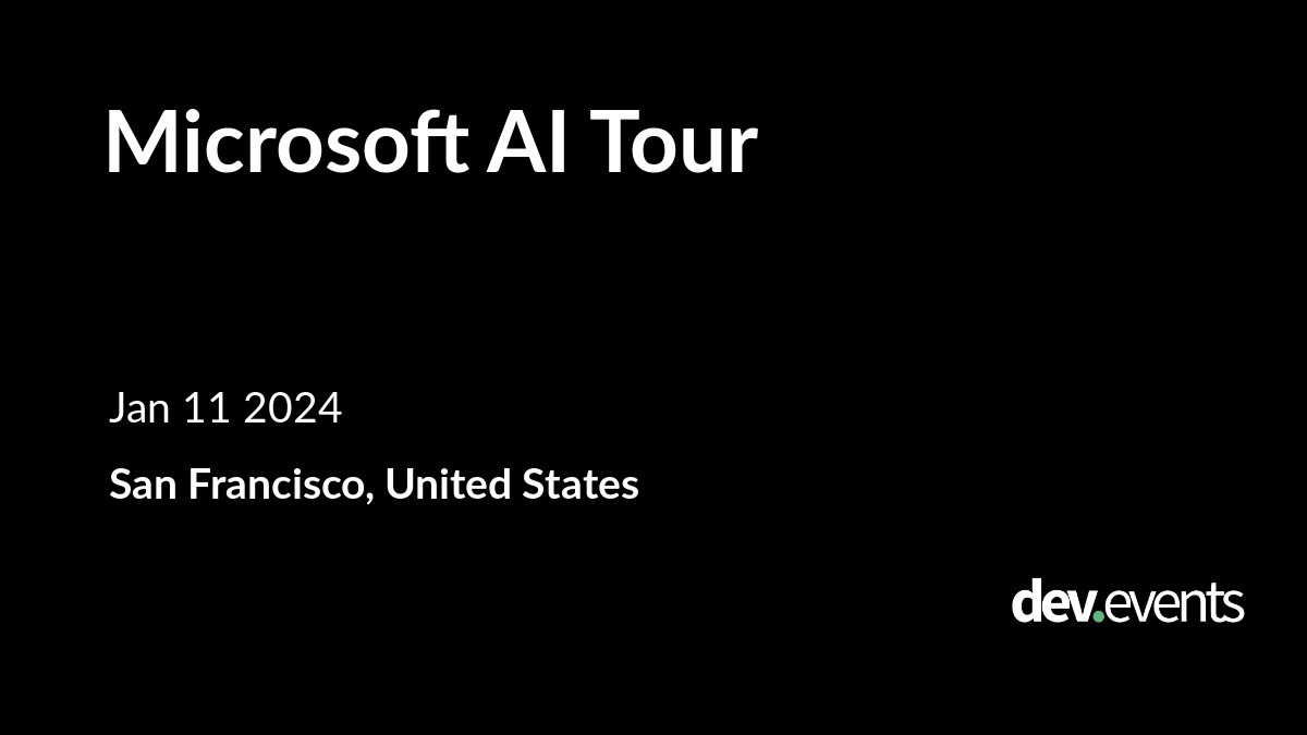 Microsoft AI Tour