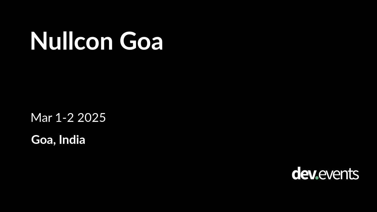 Nullcon Goa