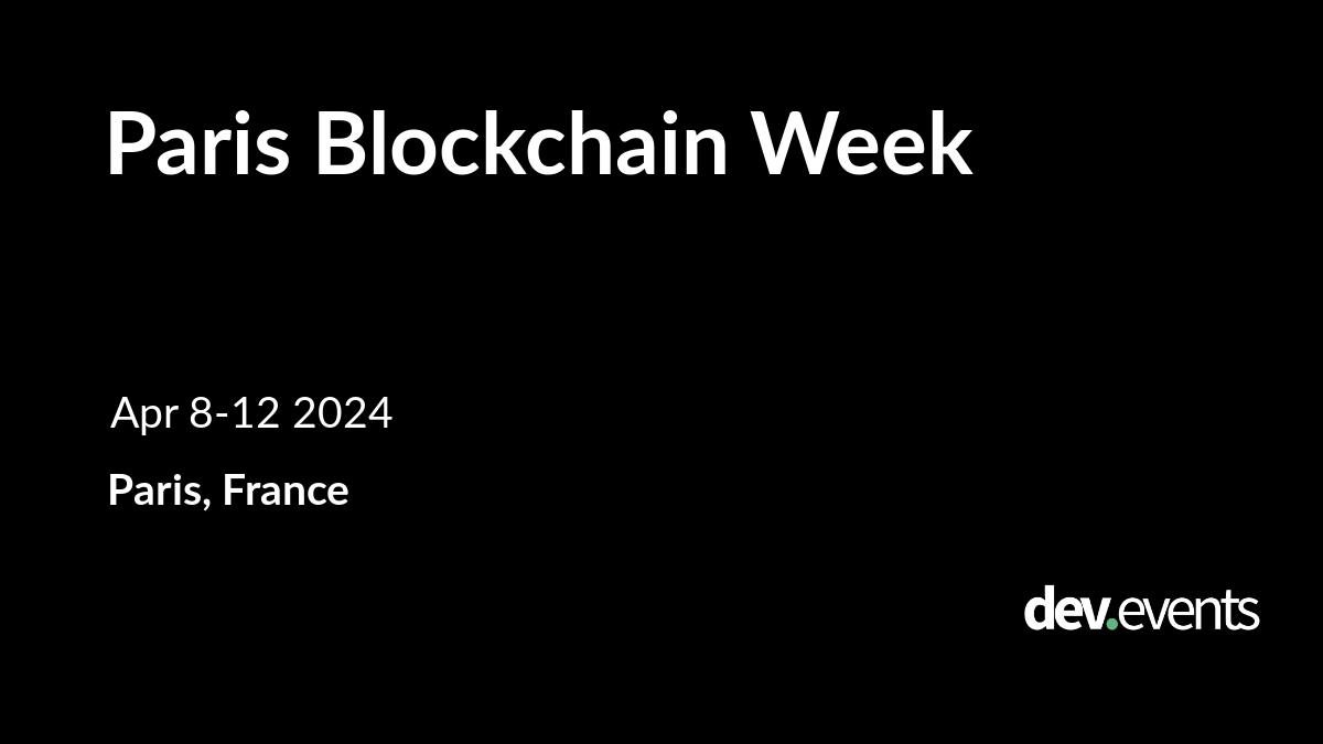 Paris Blockchain Week