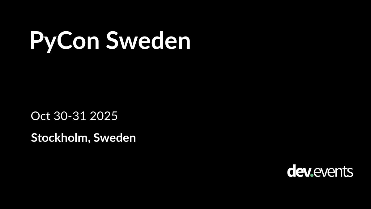 PyCon Sweden
