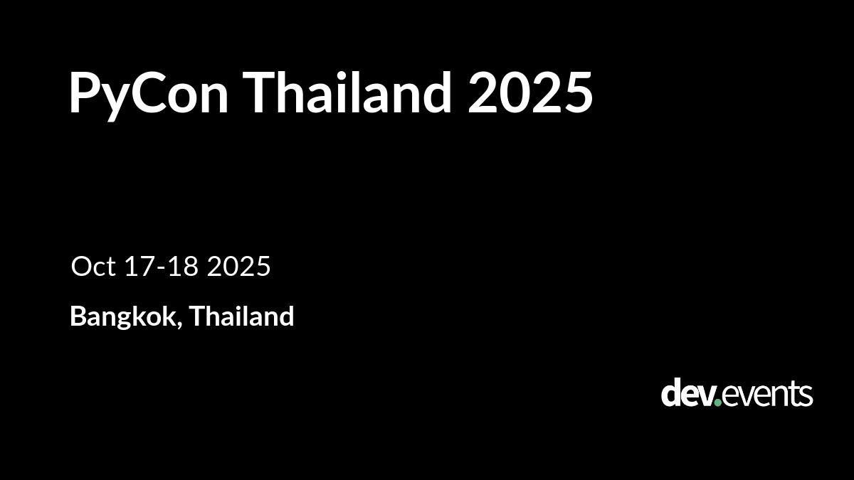 PyCon Thailand 2025
