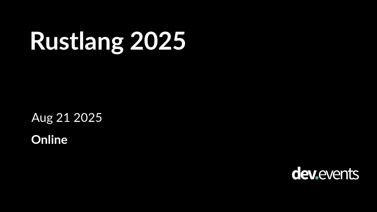 Rustlang 2025