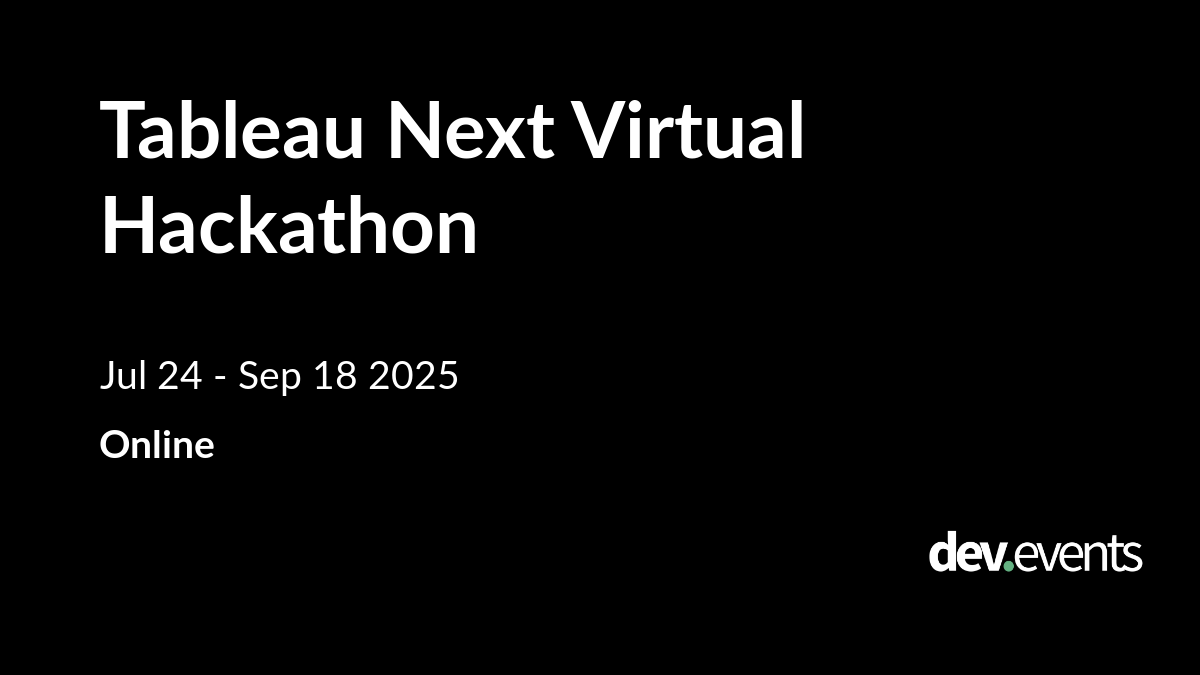 Tableau Next Virtual Hackathon