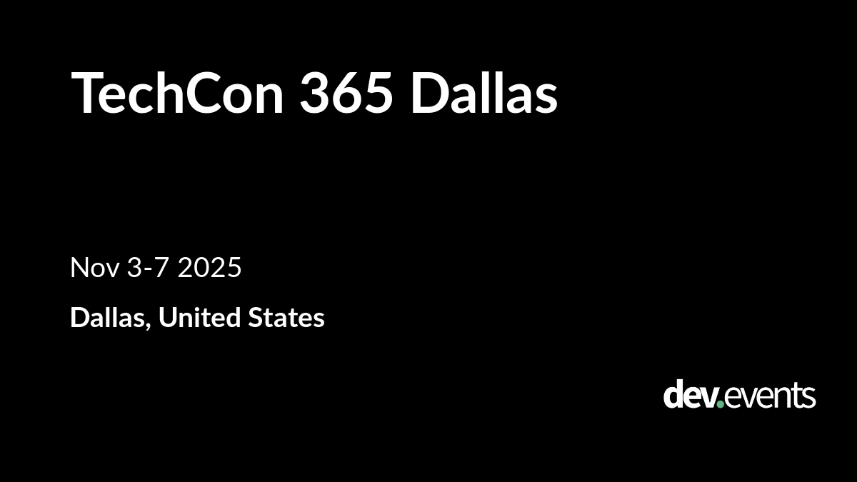 TechCon 365 Dallas