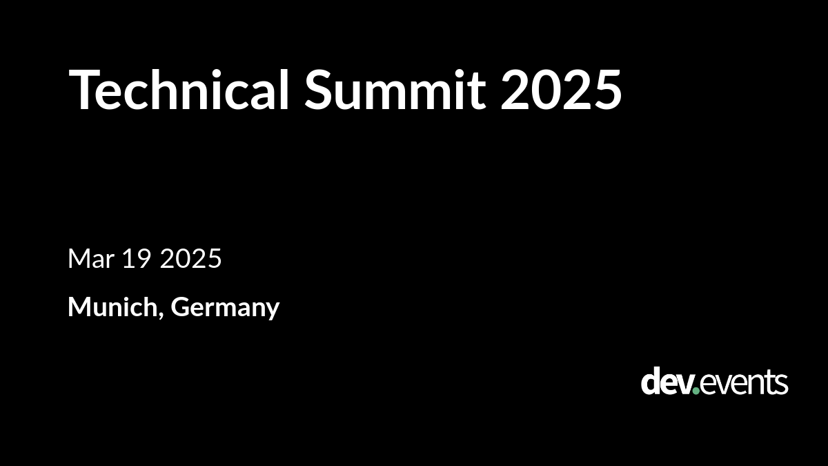 Technical Summit 2025